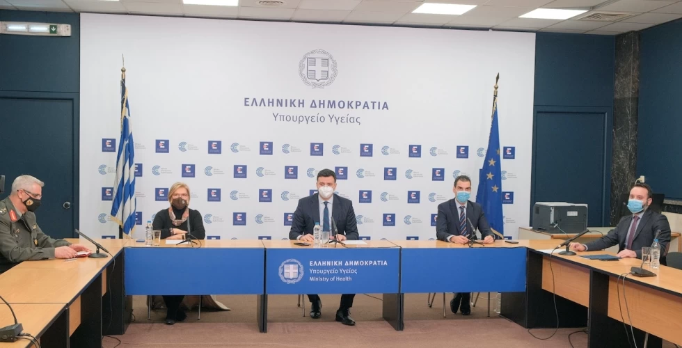 Eνημέρωση διαπ/νων συντακτών από τον Yπ. Yγείας B. Kικίλια, τον ΓΓ ΠΦΥ ...